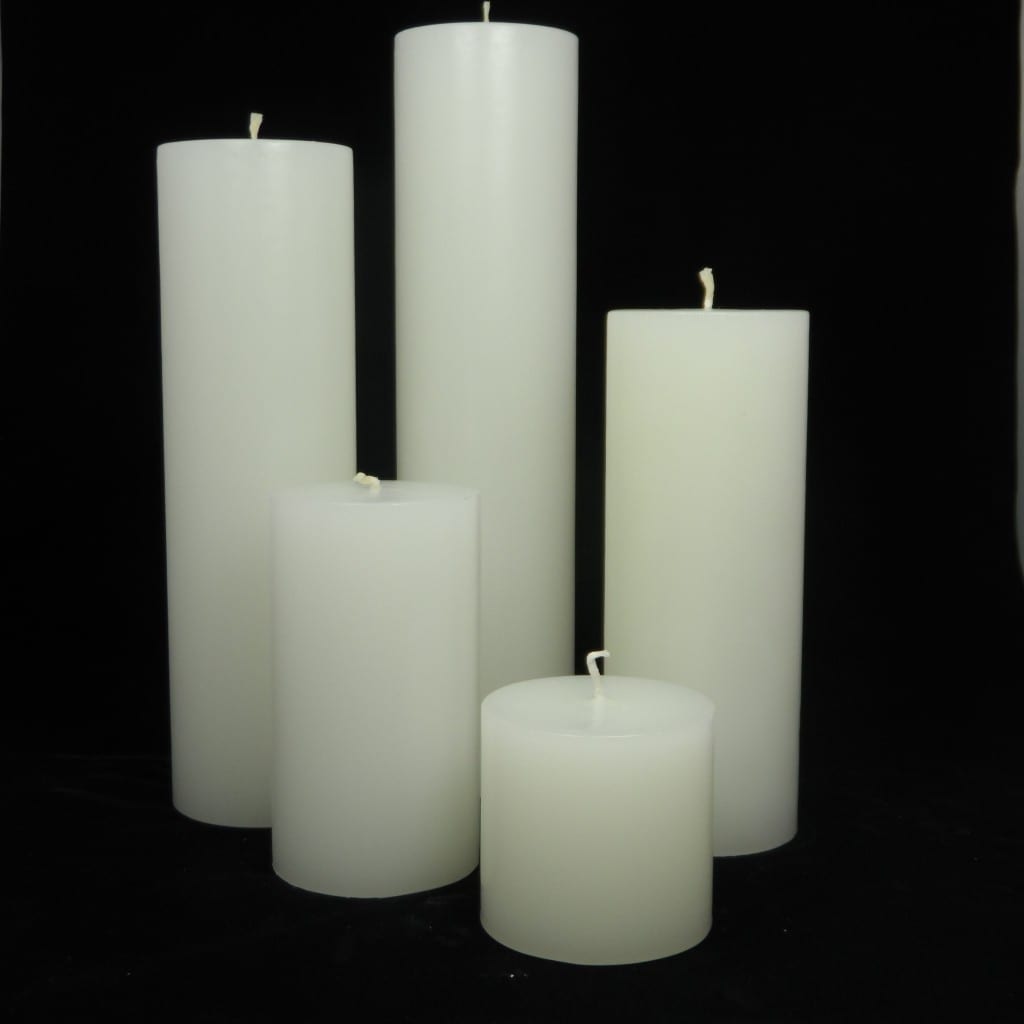 Dining Taper Candles 250mm - 12 pack (Candle on left) - Golden Glow Candles